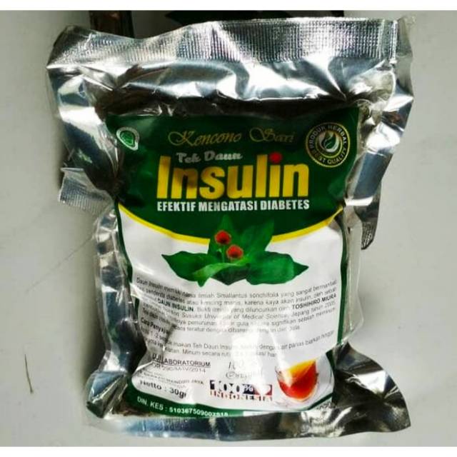 Jual Herbal diabetes obat diabetes obat gula teh daun insulin 30gr ...