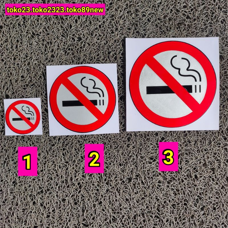 Jual stiker no smoking stiker rokok dilarang merokok | Shopee Indonesia