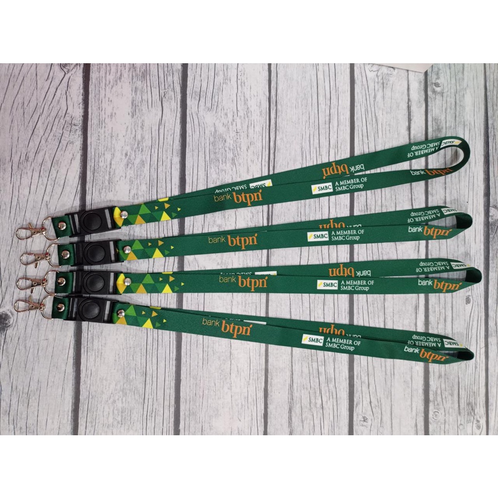 Jual Pancawarna - Cetak Lanyard BTPN HIJAU | custom logo | print ...