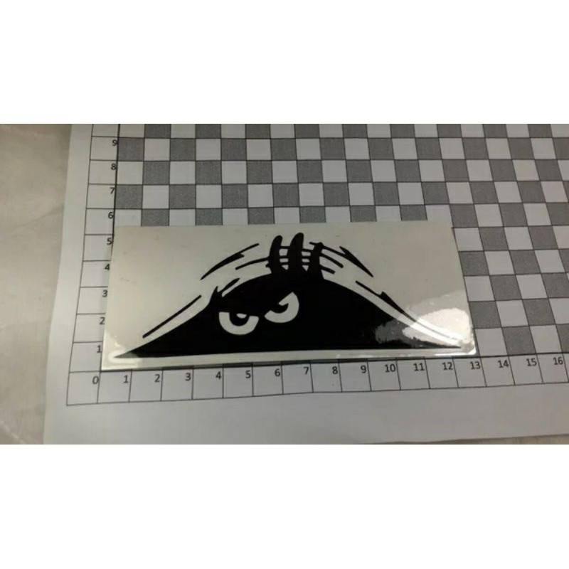 Jual stiker helm lucu bagasi mobil intip | Shopee Indonesia