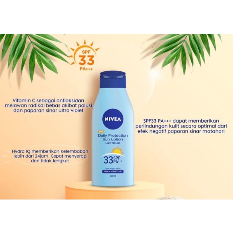 Jual Nivea Sun Lotion 100ml SPF 33 Ex 2025 | Shopee Indonesia
