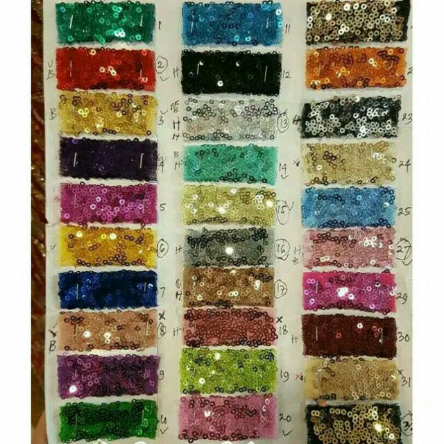 Jual Kain Seribu Payet atau sequin | Shopee Indonesia