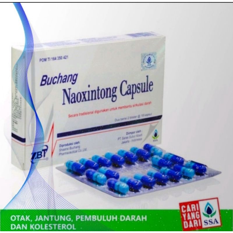Jual Buchang Naoxintong Capsule Original 36's Saras Subur Obat Struk ...