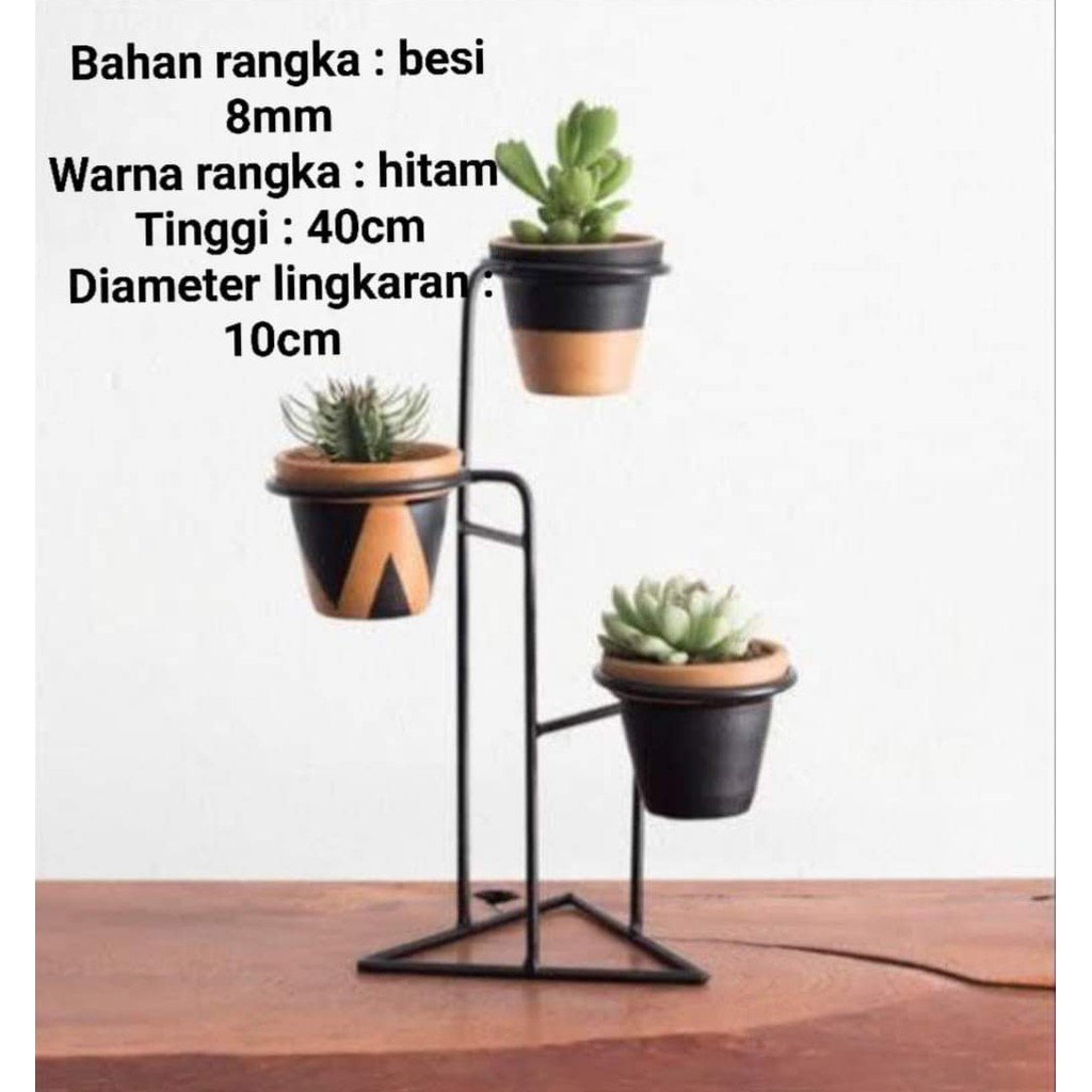 Jual Standing Pot T40cm D10cm/Dudukan Pot Bunga/Dekorasi/Hiasan Pot ...
