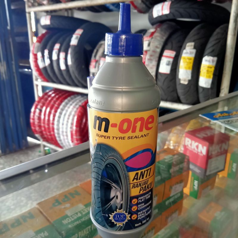 Jual Cairan ban tubless merk m-one 350ml | Shopee Indonesia