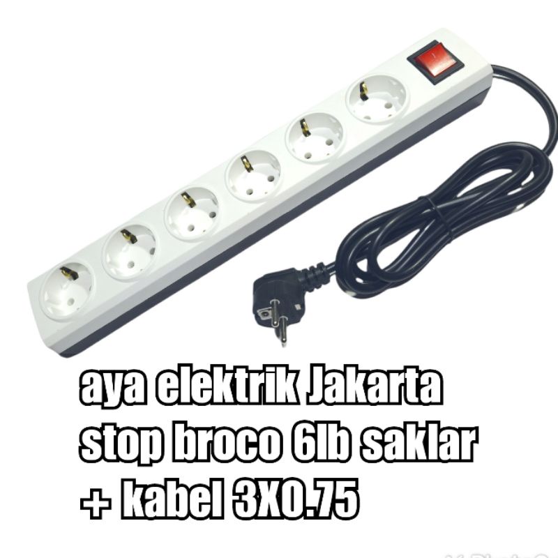 Jual TTBDG KABEL EXTENSION BROCO + SAKLAR 1.5 METER 2 3 4 5 6 LUABNG ...