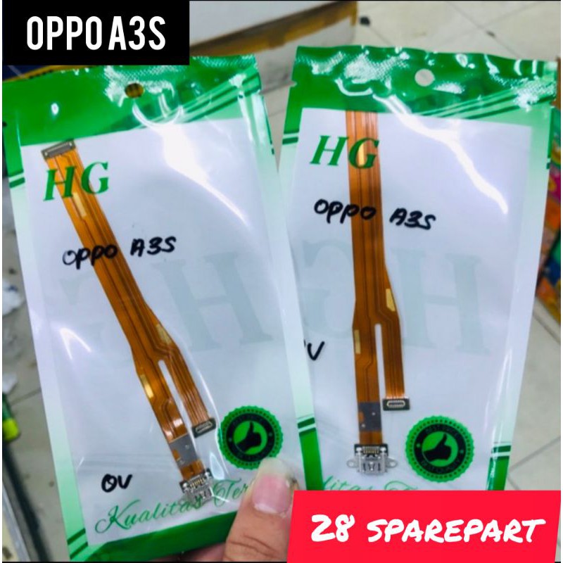 Jual FLEXIBLE CHARGER OPPO A3S (CPH1803) ORIGINAL-CONEKTOR TC H/F+MIC ...