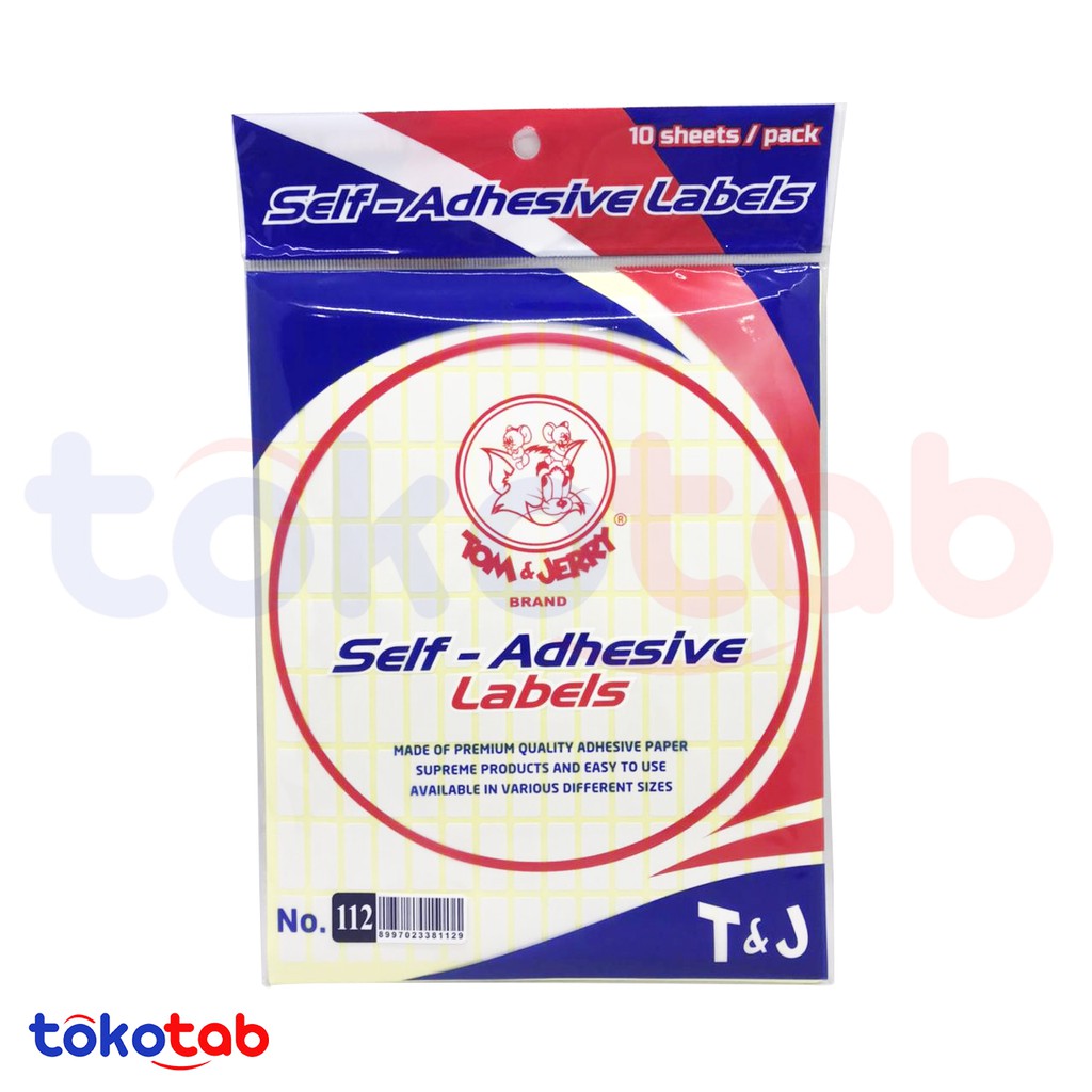 Jual T&J Self Adhesive Labels Kertas Putih | Shopee Indonesia