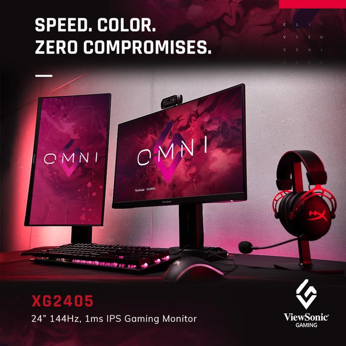 Jual Monitor Gaming 24" ViewSonic XG2405 |144Hz|1ms|IPS|Frameless|Full ...