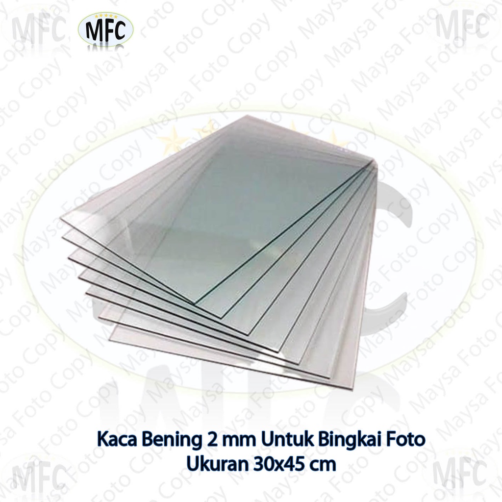 Jual Kaca Bening ukuran A3 Plus (30x45 cm) tebal 2mm | Shopee Indonesia