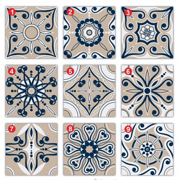Jual Stiker Tegel / Sticker Lantai / Keramik Motive 5 - Bisa Untuk ...