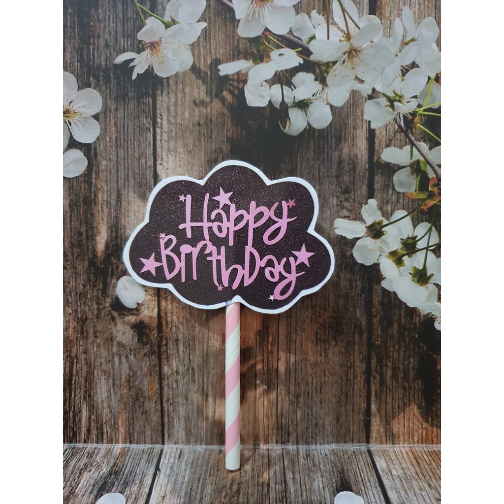 Jual topper happy birthday tipe A 8 PCS | Shopee Indonesia