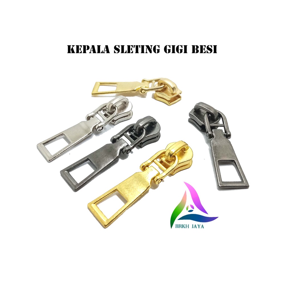 Jual KEPALA RESLETING TAS NO 5 GIGI BESI / SLETING MODEL PATAH ...