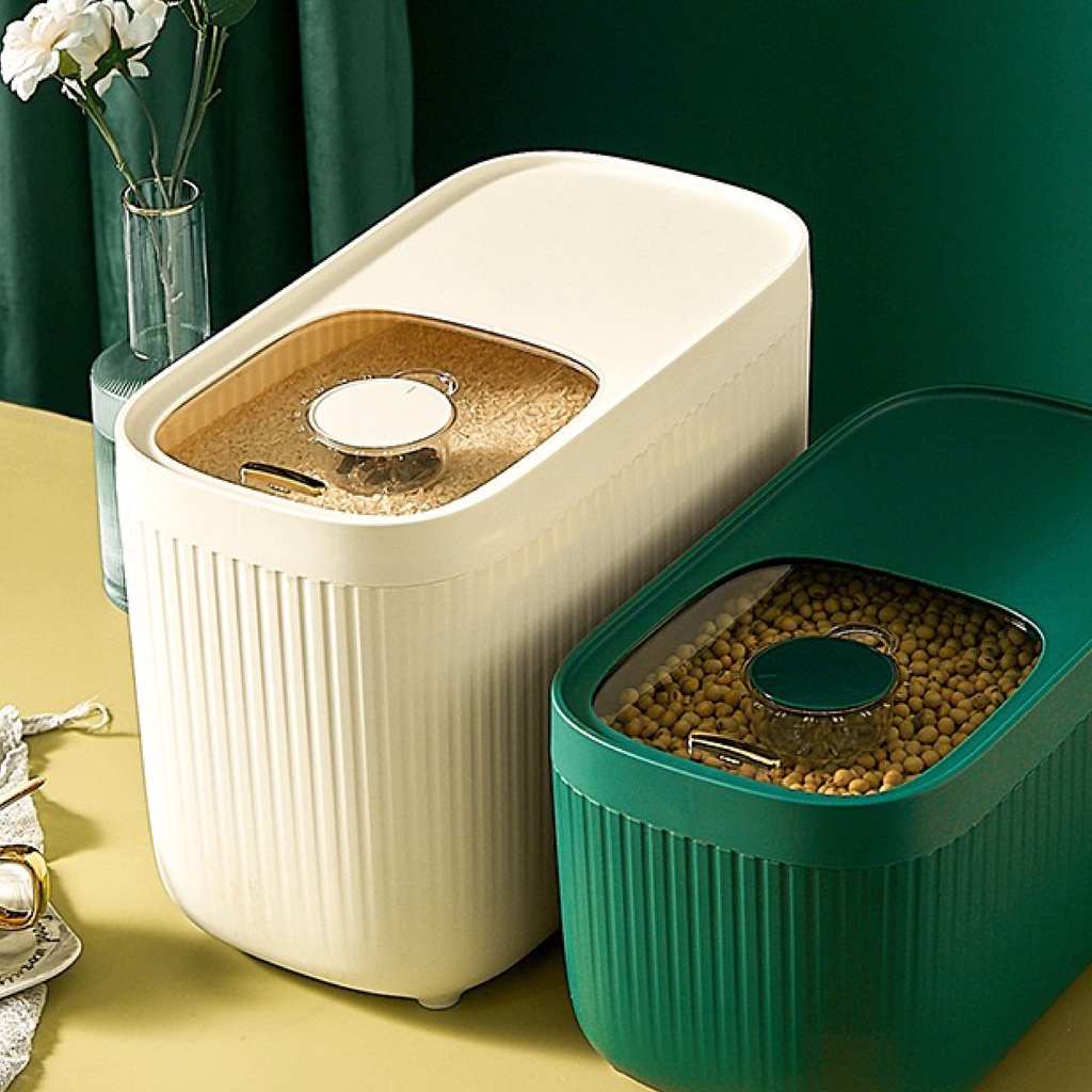 Jual 【TEC】PITO Rice Container Tempat Penyimpanan Beras Nordic Minimalis ...