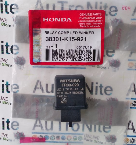Jual Relay Comp Winker Flasher Sein Lampu Riting Mitsuba 38301-K15-921 ...