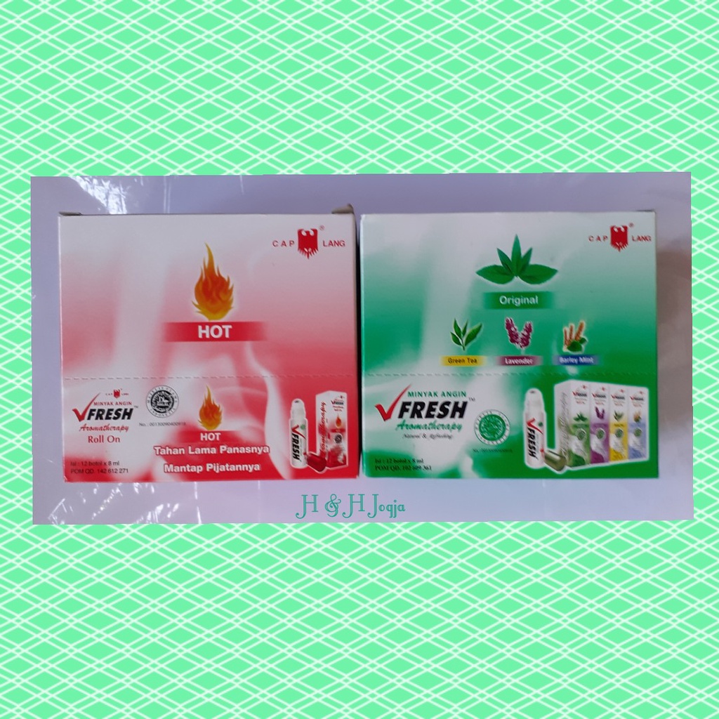 Jual VFresh Minyak Angin Roll On Box (12 x @ 8 ml) | Shopee Indonesia