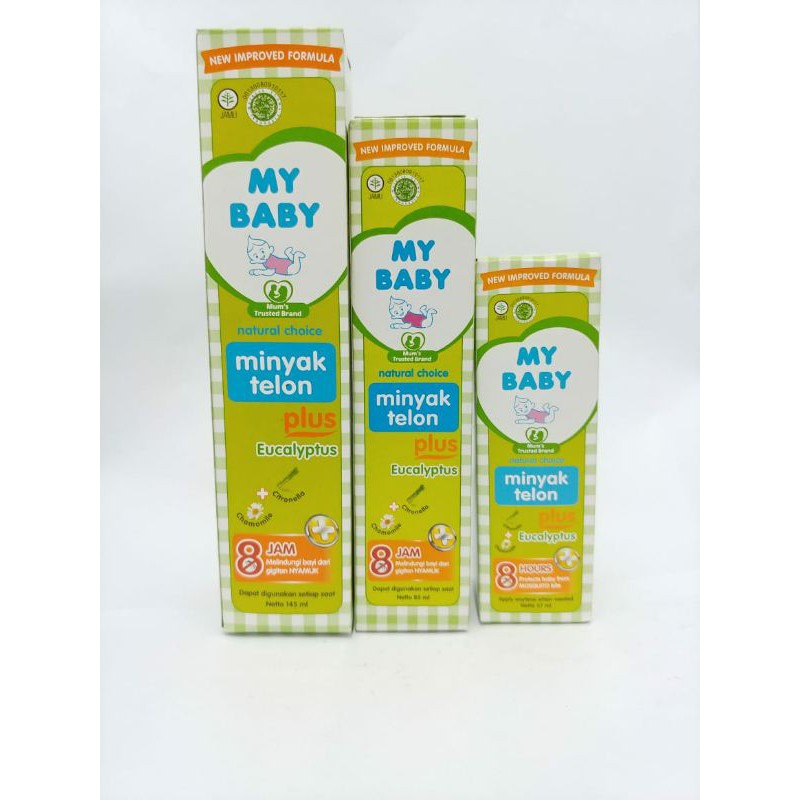 Jual MY BABY MINYAK TELON plus 8JAM (57ml, 85ml, 145ml) | Shopee Indonesia