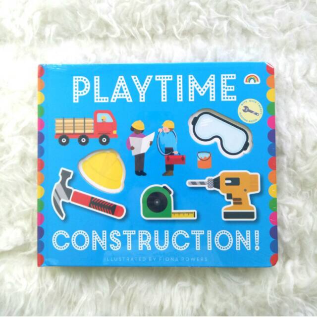 Jual Buku Anak Import Playtime Construction Fiona Powers Kids Activity ...
