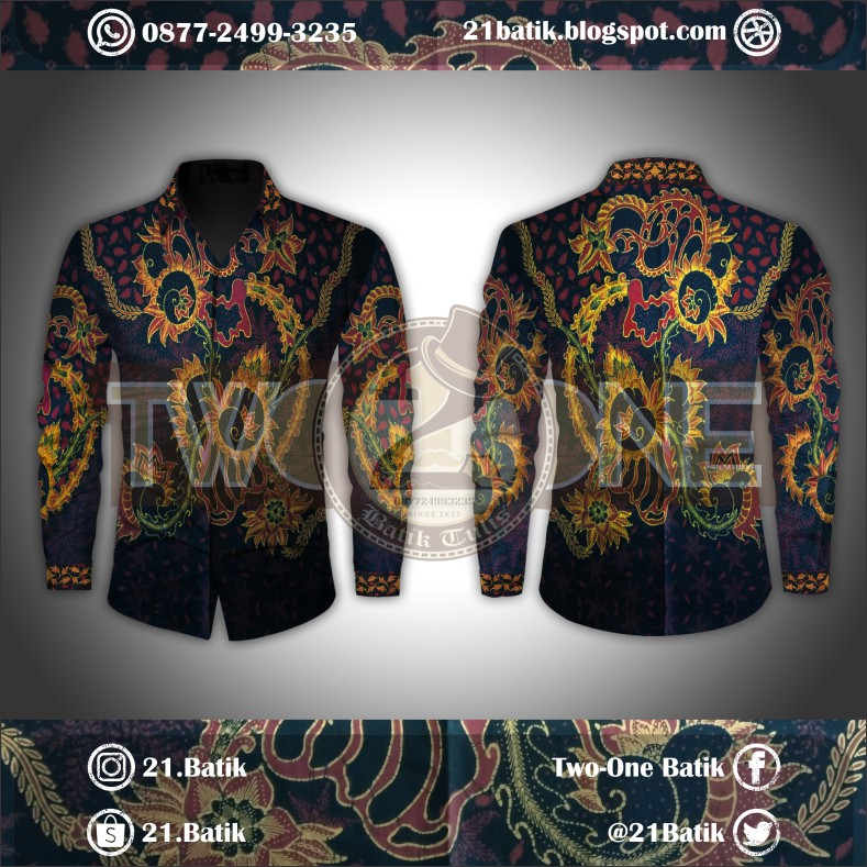 Jual BATIK TULIS PREMIUM HALUSAN KEMEJA PRIA / WANITA FULL ISIAN (WARNA ...