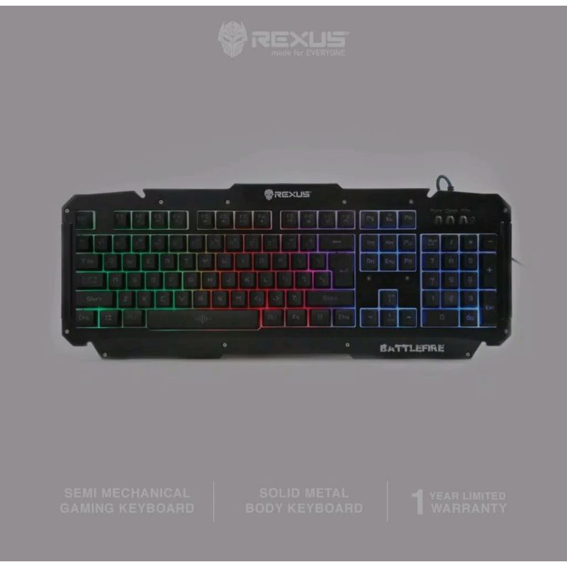 Jual Rexus Keyboard Gaming K9D Battlefiee | Shopee Indonesia