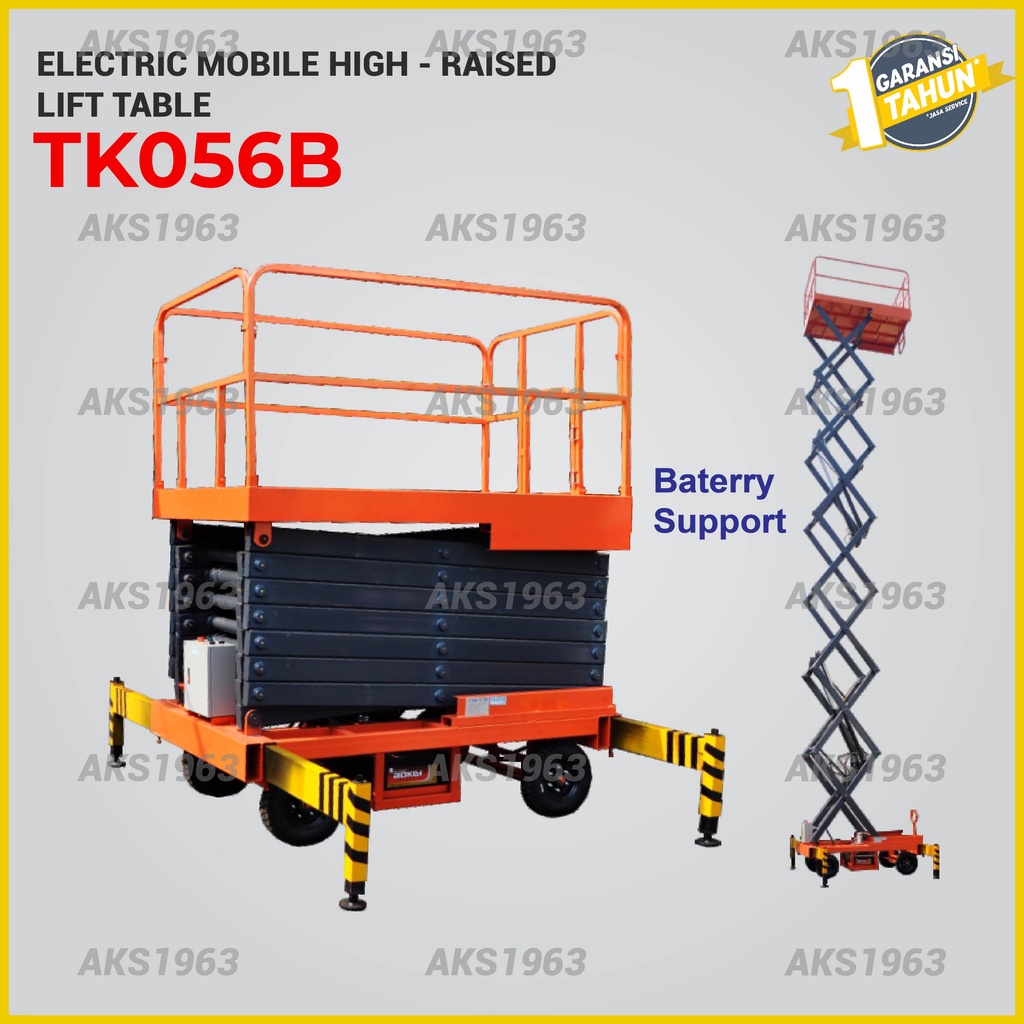 Jual Tangga Hidrolik Electric Mobile Scissors Lift Table 1.5 Kw 500 Kg ...