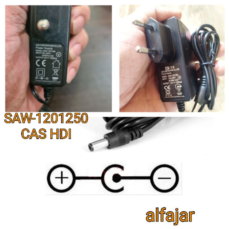 Jual Adaptor timbangan Cas HDI 12v 1250mA (-) Negatif Center | Shopee ...