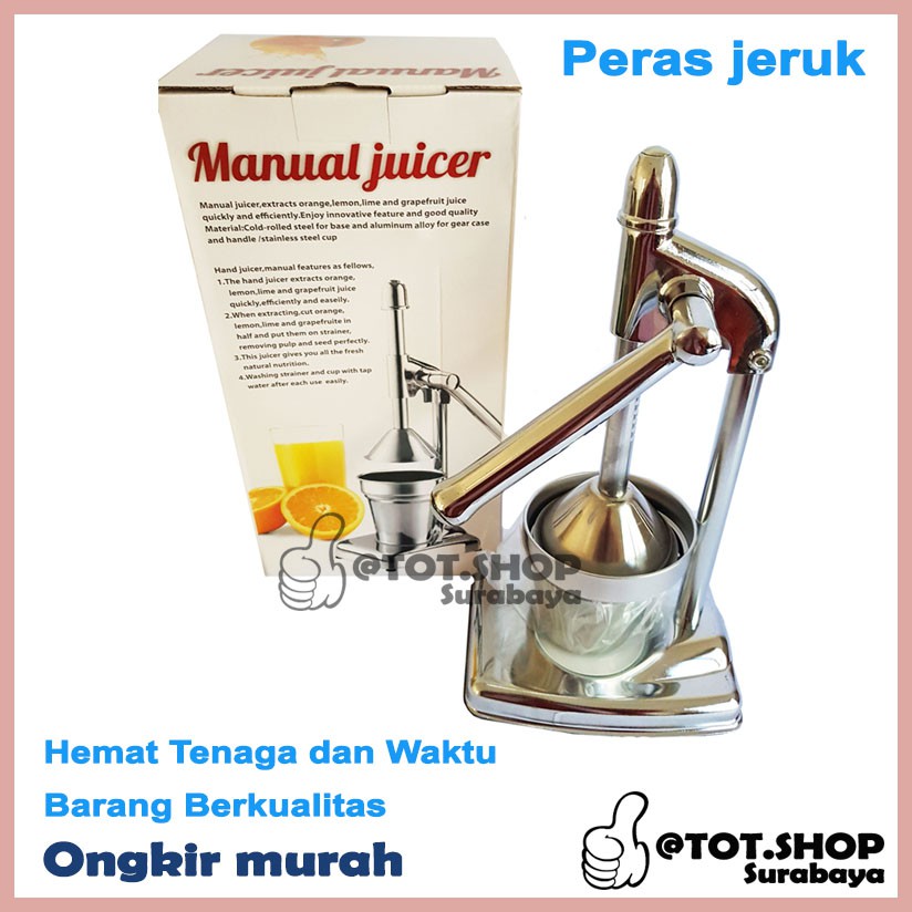 Jual [Stainless] Alat peras jeruk lemon juicer Perasan Mesin Manual Jus ...