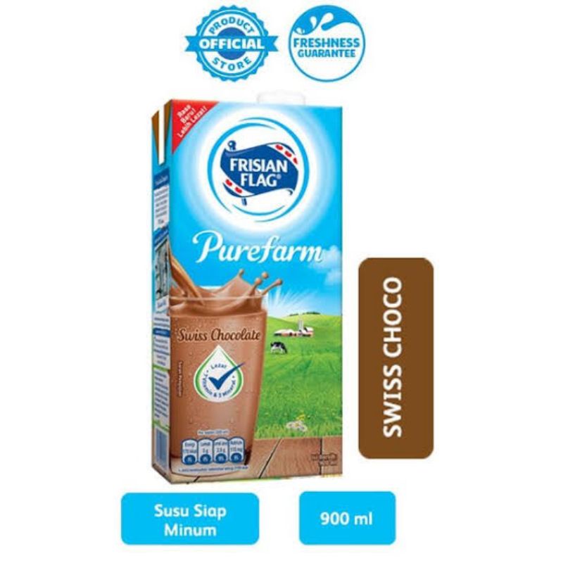 Jual Frisian Flag Purefarm Swiss Chocolate 900ml | Shopee Indonesia