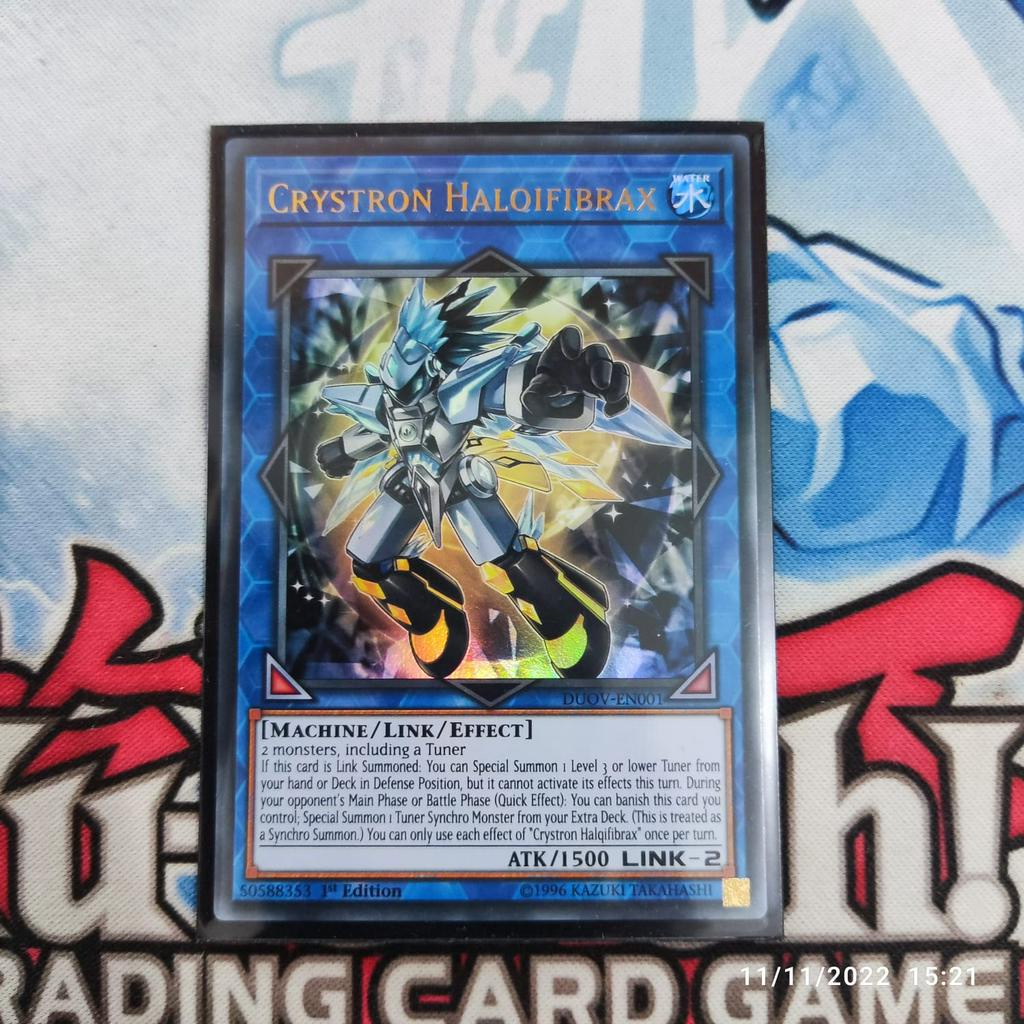 Jual yugioh crystron halqifibrax DUOV ultra rare 1st original | Shopee ...