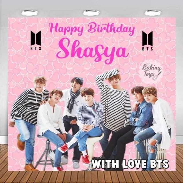 Jual BTS Backdrop / Banner Flexi / Hiasan Ulang Tahun / Birthday ...