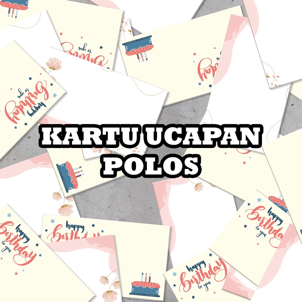 Jual KARTU UCAPAN POLOS/ THANK YOU CARD - 1 PACK ISI 30 PCS | Shopee ...