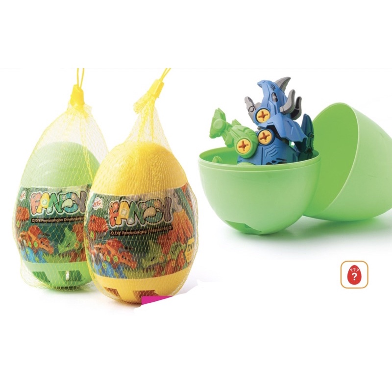 Jual Mainan Dinosaurus Rakit Obeng + Telur / Bongkar Pasang Mainan ...