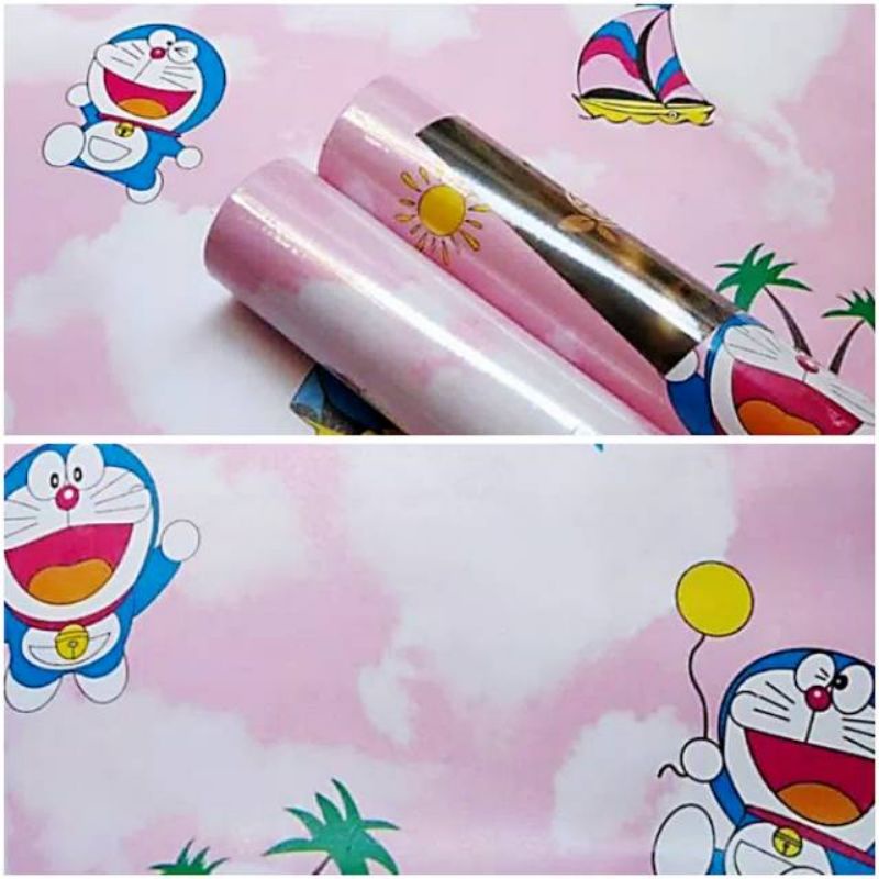 Jual Wallpaper Dinding Karakter Doraemon Awan Pink Cocok Buat Kamar ...
