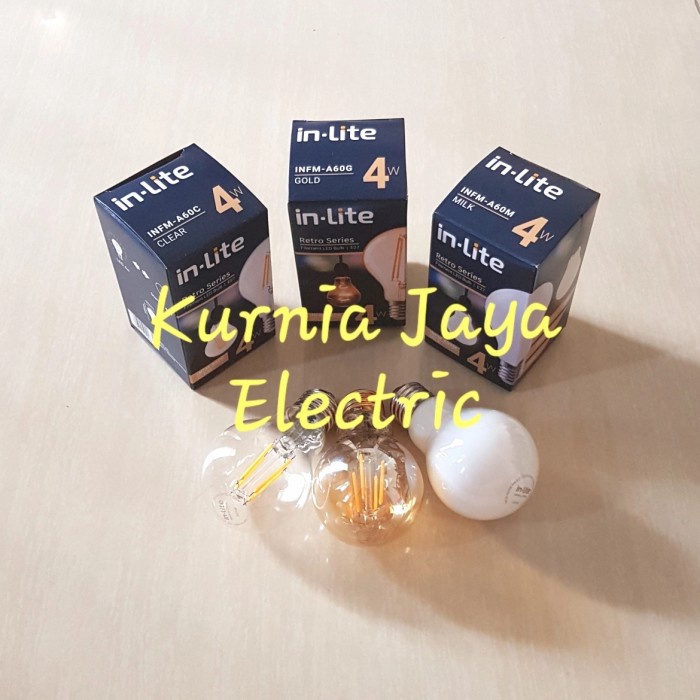 Jual INLITE Lampu LED Filament Bohlam INFM A60 4W E27 220V 3 Jenis ...