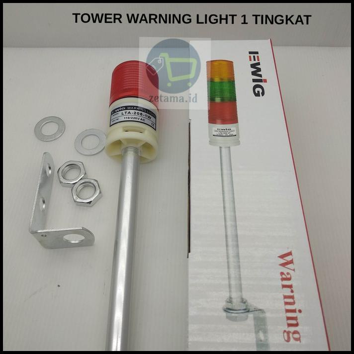 Jual Lampu Tower Warning Light Mesin Tingkat 1 Kedip/Diam | Shopee ...