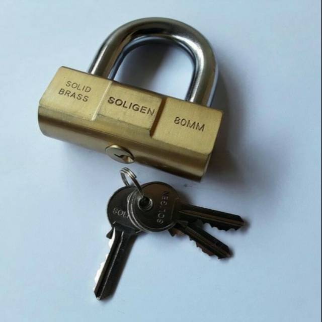 Jual Gembok Kuningan Soligen 80 Mm | Shopee Indonesia