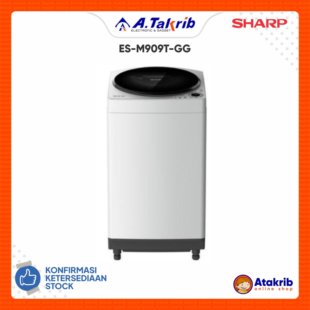 Jual SHARP FULL AUTO 1 TB ES-M909T-GG 9KG | Shopee Indonesia
