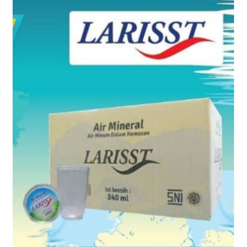 Jual LARISST Air Mineral 240 ml | Shopee Indonesia