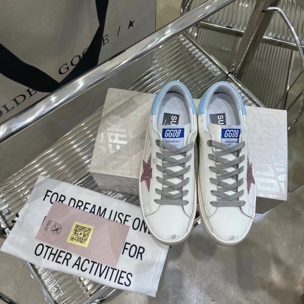 Jual Golden Goose DB Histar Gold Goose Platform Dirty Shoes | Shopee ...