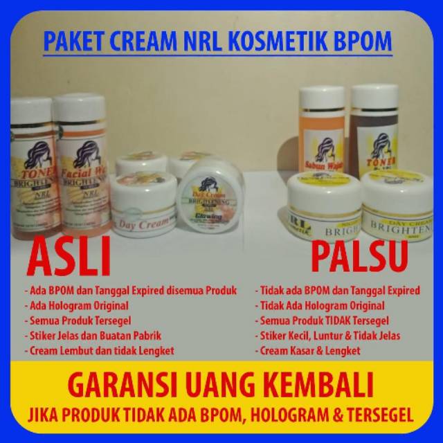 Jual Paket Cream NRL original BPOM Cream Glowing, acne dan Flek ...