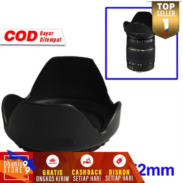 Jual Lens Hood Camera 52mm Tudung Lensa Kamera DSLR Model Bunga Alat ...