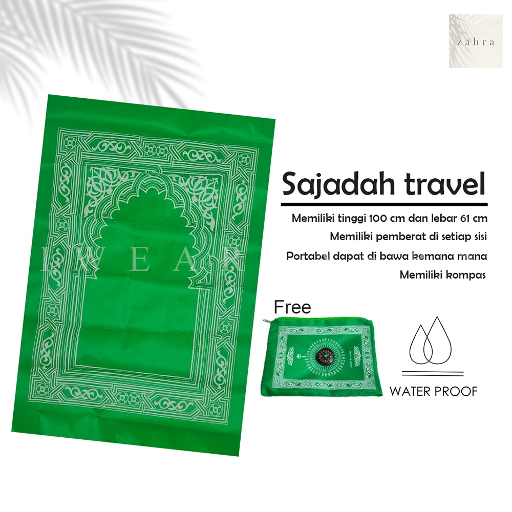 Jual SAJADAH TRAVEL KOMPAS - Sajadah Traveling Lipat Simple Saku Kompas ...