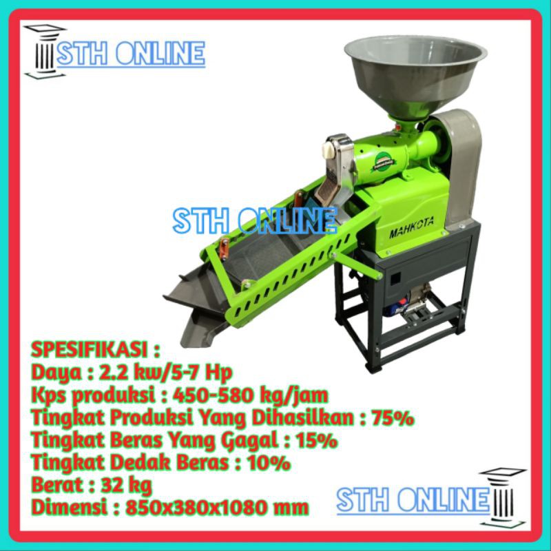 Jual Mesin Giling Padi KD-580 S | Mahkota Model Terbaru | Shopee Indonesia