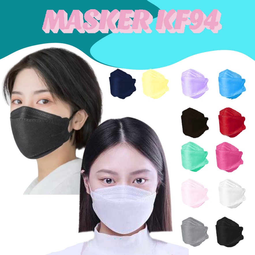 Jual (BISA COD) Masker KF94/ Masker KF94 Isi 10PCS/ Masker KF94 Korea ...