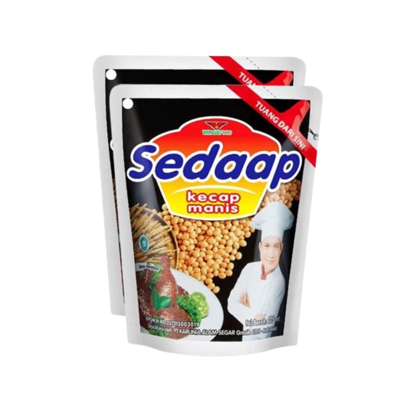 Jual Sedaap Kecap Manis Pouch 225 mL x 2 | Shopee Indonesia