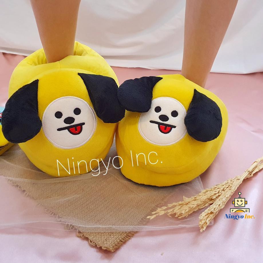 Jual Sepatu Sendal Kamar Tidur BT21 BTS Full Cover Chimmy ( Stok Sisa ...