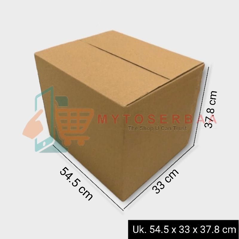 Jual Kotak Kardus Box Karton Uk. 54.5 x 33 x 37.8 cm | Shopee Indonesia