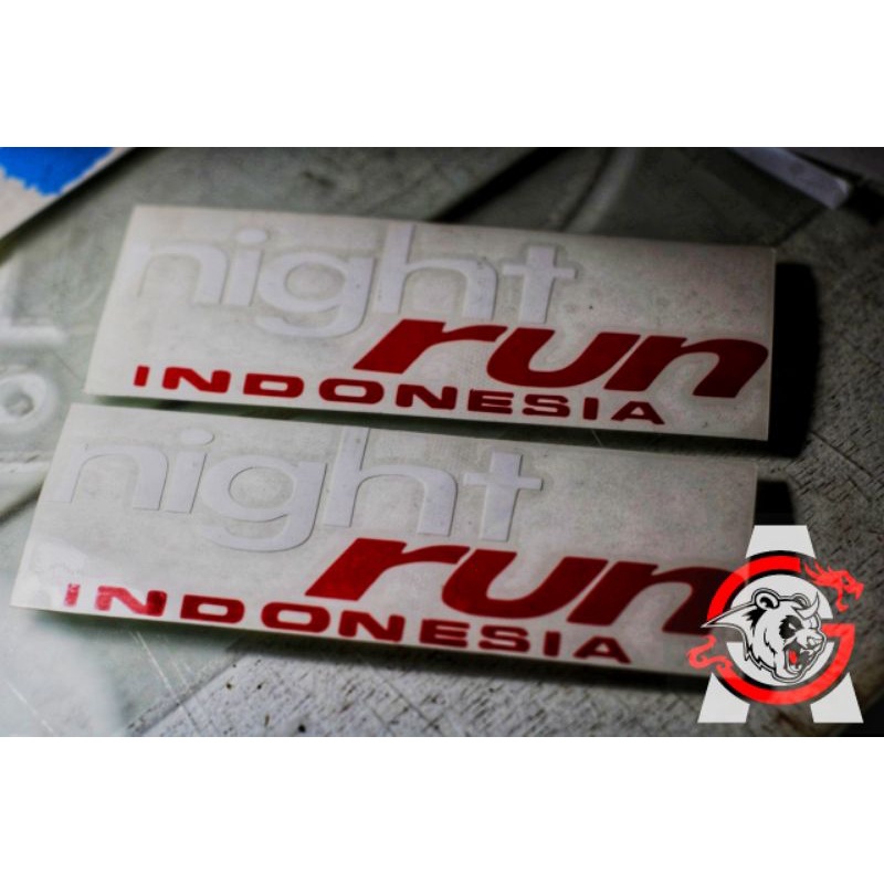 Jual Sticker Night Run Indonesia Custome | Shopee Indonesia