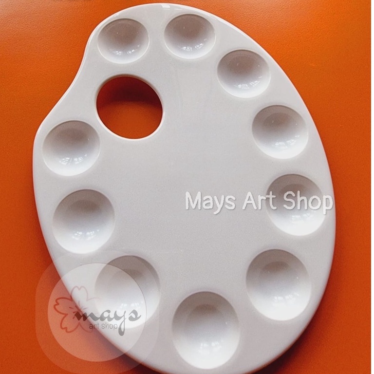Jual Palet Lukis Plastik Oval V-Tec PL 2317 / Vtec Palette Plastic ...