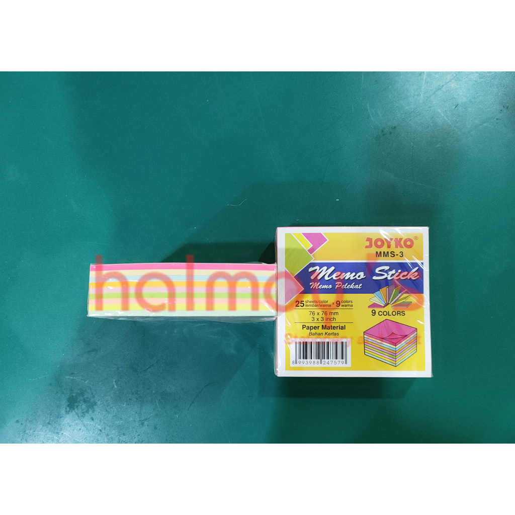 Jual MEMO STICK / STICKY NOTES JOYKO MMS - 3 ( 3 X 3 INCI / 76 X 76 MM ...